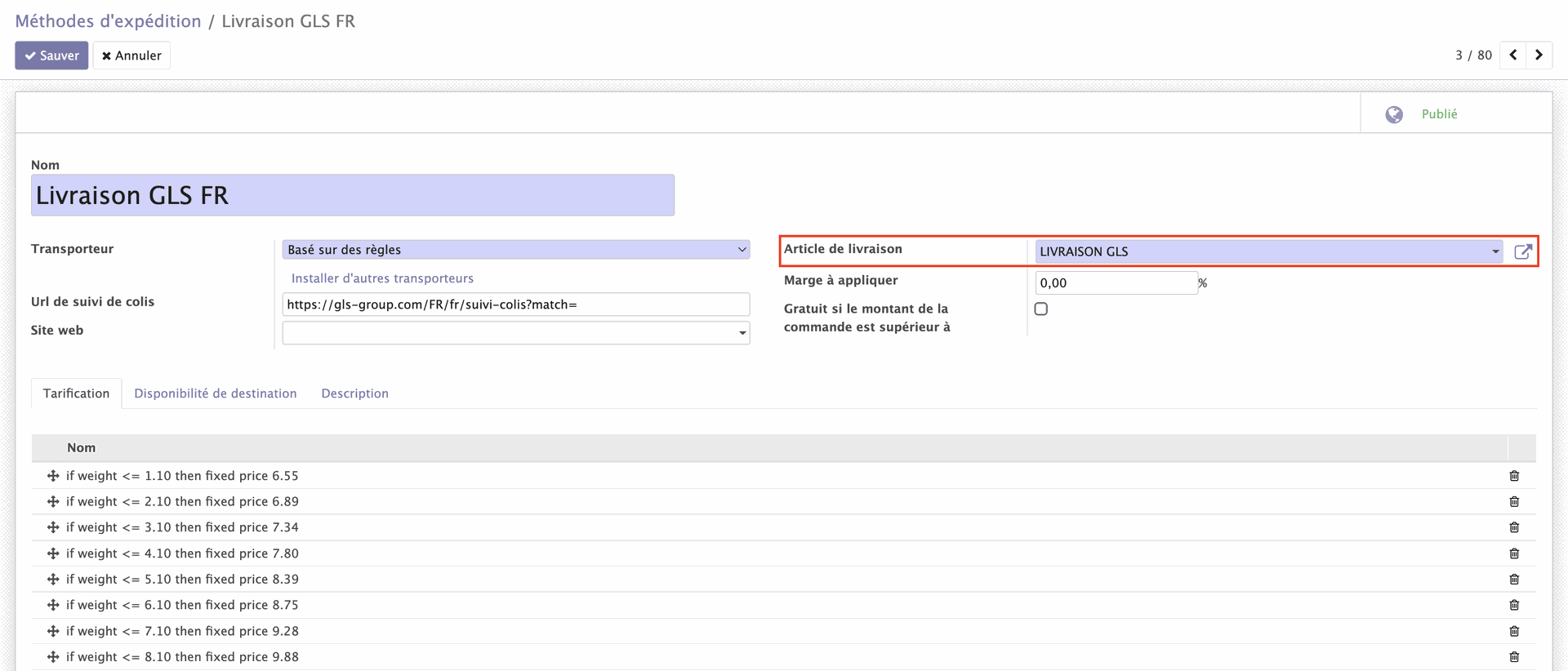 Comment supprimer la TVA sur certaines méthodes d'expéditions avec Odoo ... Comment supprimer la TVA sur certaines méthodes d'expéditions avec Odoo ...